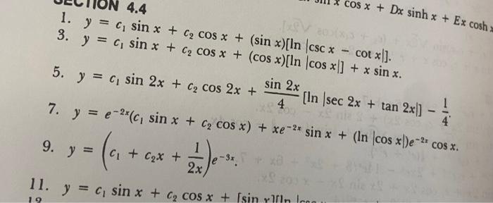 Solved differential equation- please solve 5 using variation | Chegg.com