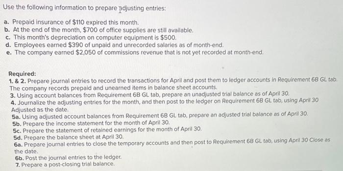 Solved Problem 3-5A (Algo) Applying the accounting cycle LO | Chegg.com