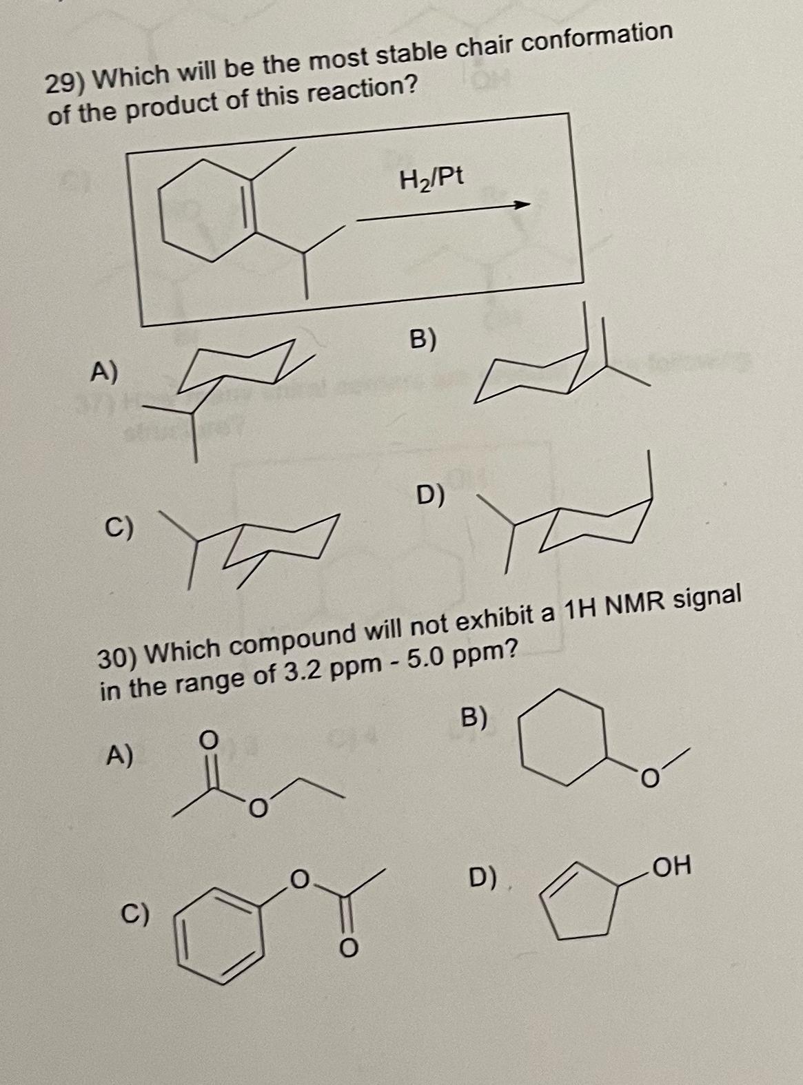 Solved Which will be the most stable chair conformation of | Chegg.com