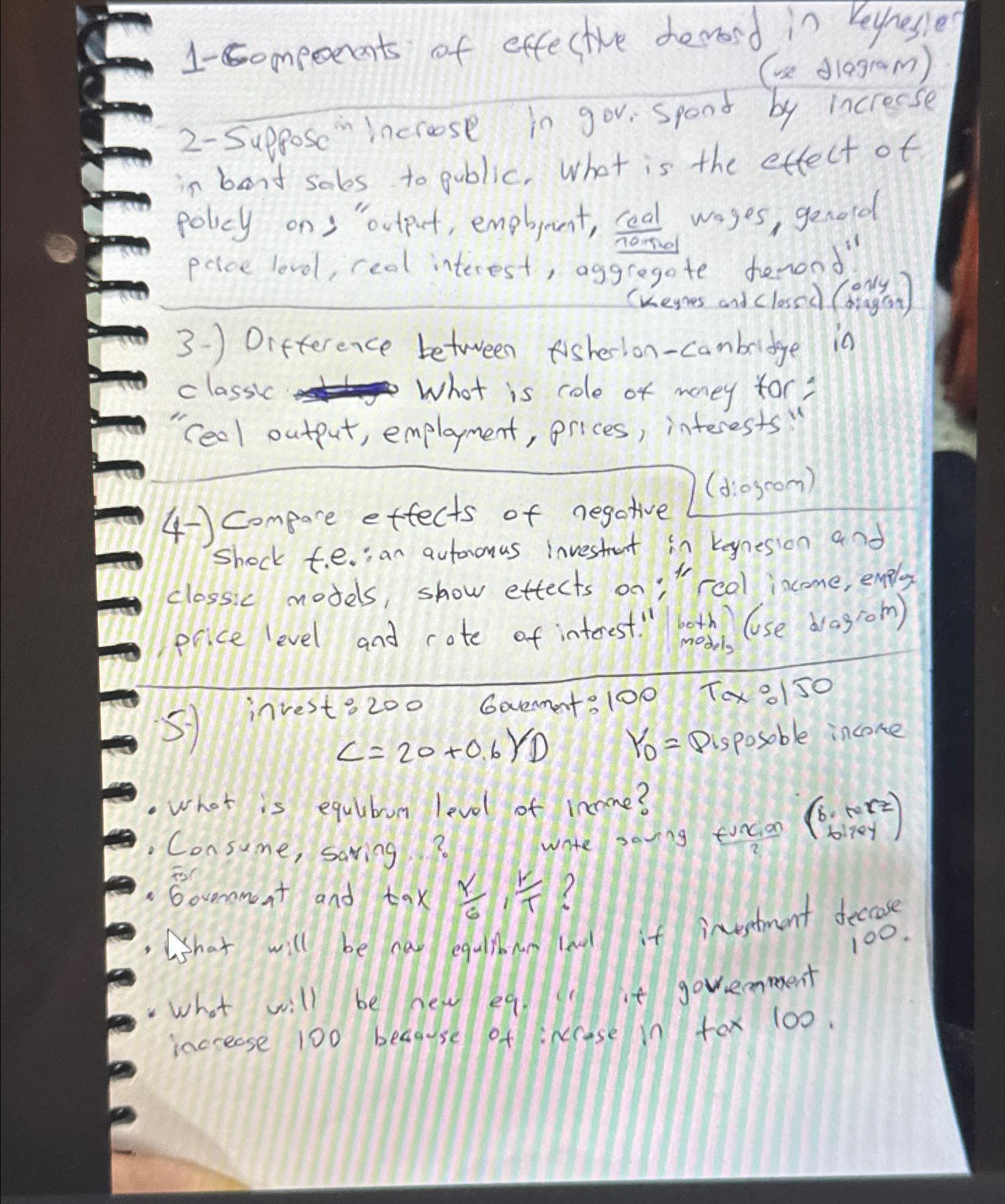 Solved 1-Eomponents of effective demord in keynesier (re | Chegg.com