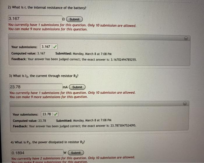 Solved Non-Ideal Battery 4 A circuit is constructed with | Chegg.com