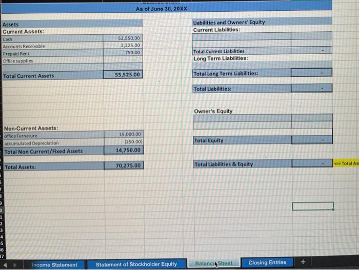 Solved A Company Income Statement For Month ending | Chegg.com