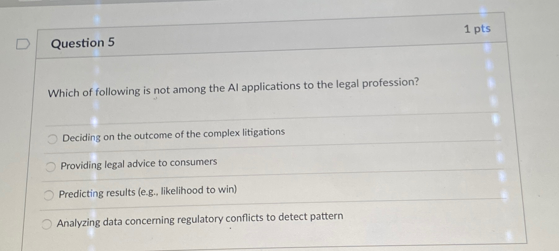 Solved Question 51 ﻿ptsWhich of following is not among the | Chegg.com