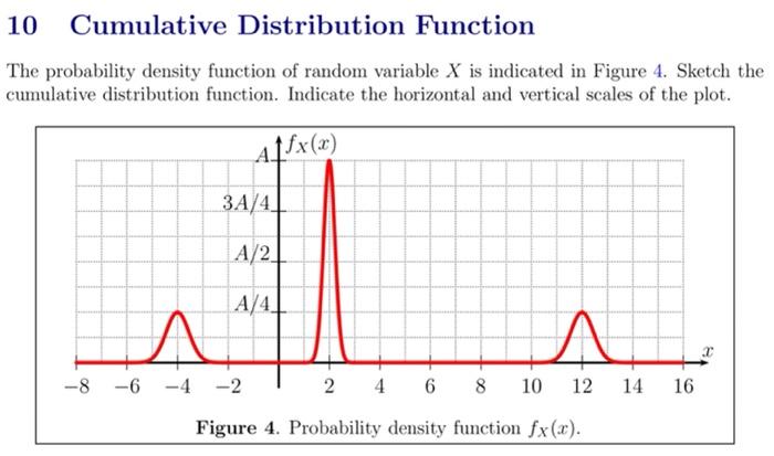 Solved 10 Cumulative Distribution Function The probability | Chegg.com