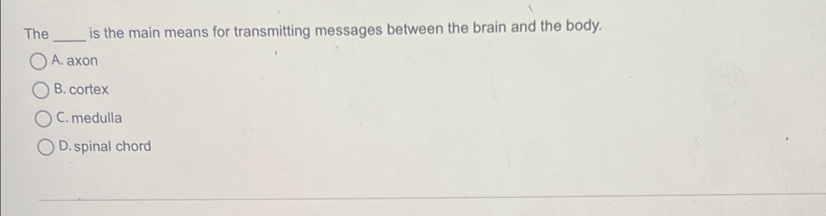 Solved The q, ﻿is the main means for transmitting messages | Chegg.com