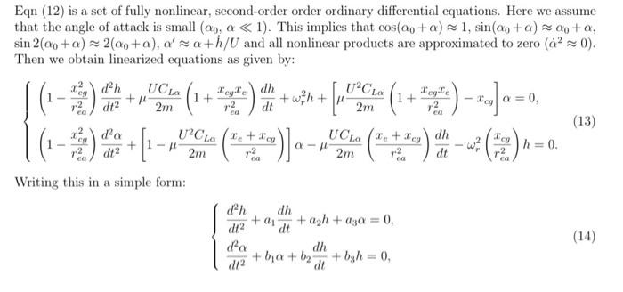 Solved Eqn (12) is a set of fully nonlinear, second-order | Chegg.com