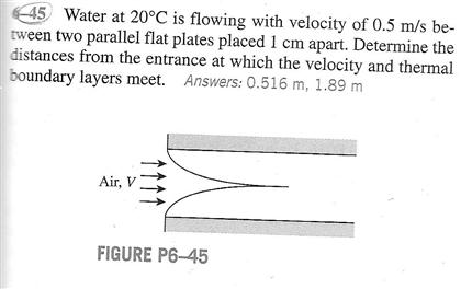 Solved Water at 20 degree C is flowing with velocity of 0.5 | Chegg.com