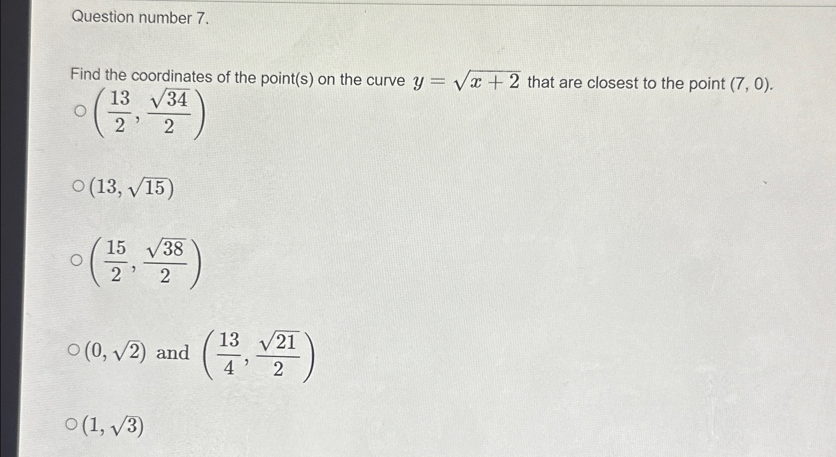 Solved Question number 7.Find the coordinates of the | Chegg.com Solved Question number 7.Find the coordinates of the | Chegg.com