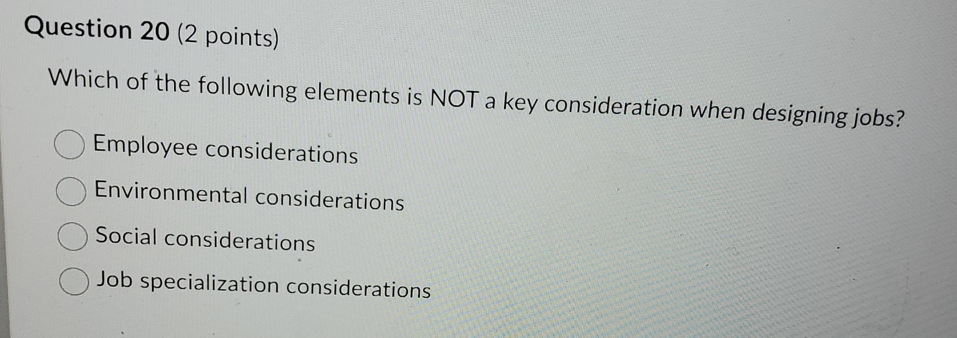Solved Question 20 (2 ﻿points)Which of the following | Chegg.com