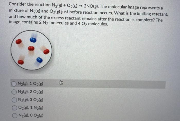 Solved Consider the reaction N2(g) + O2(g) → 2NO(g). The | Chegg.com
