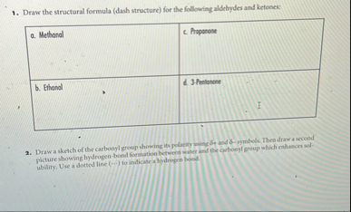 Solved Draw the structural formula (dash structure) ﻿for the | Chegg.com