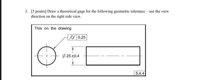 Solved 3. [5 points] Draw a theoretical gage for the | Chegg.com