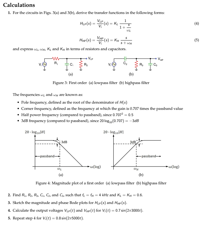 Solved CalculationsFor the circuits in ﻿Figs. 3(a) ﻿and | Chegg.com