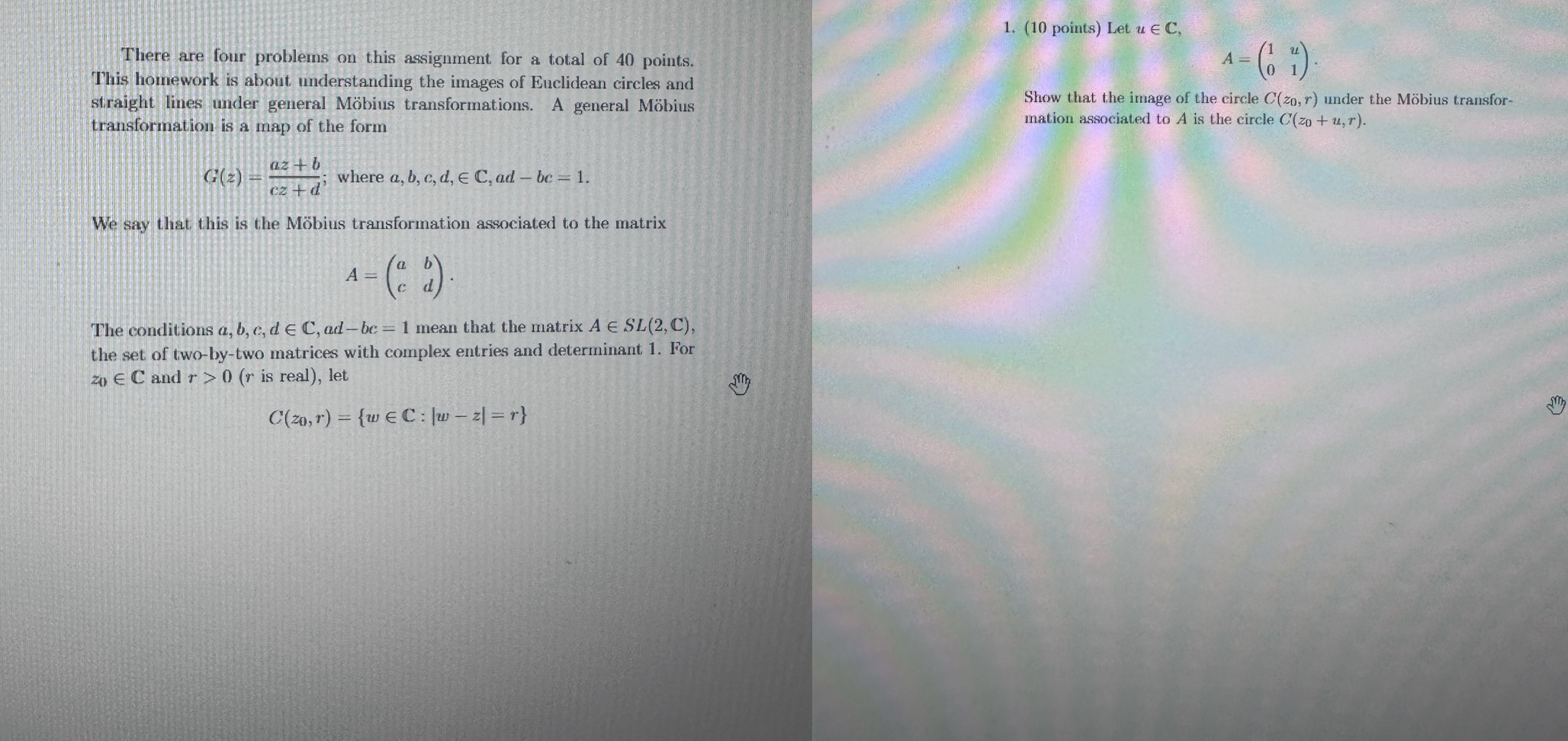 Solved There are four problems on this assignment for a | Chegg.com