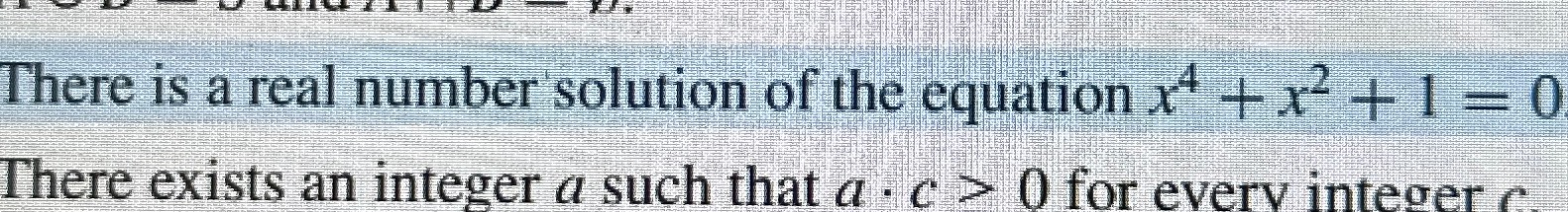 Solved There is a real number solution of the equation | Chegg.com