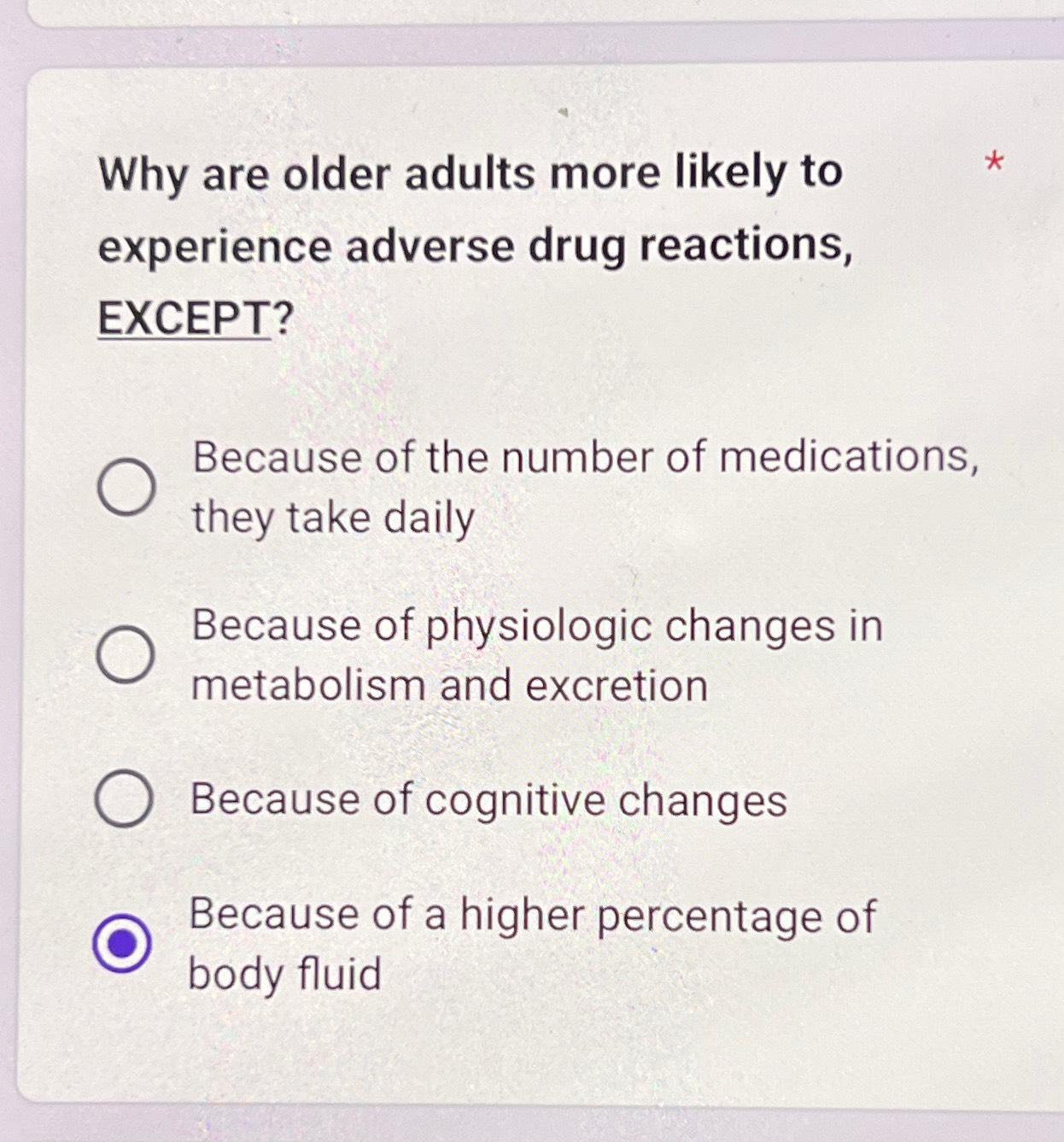 Solved Why are older adults more likely to experience | Chegg.com