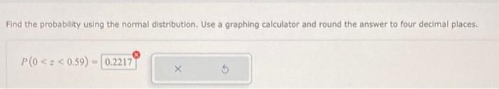 Solved Find the probability using the normal distribution. | Chegg.com