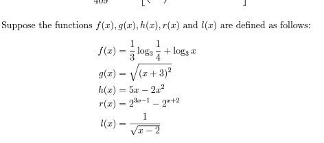 Solved Suppose the functions f(x),g(x),h(x),r(x) and l(x) | Chegg.com