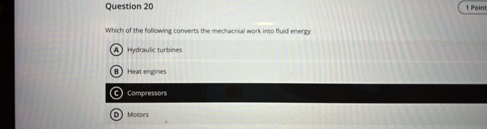 Solved Question 201 ﻿PointWhich of the following converts | Chegg.com