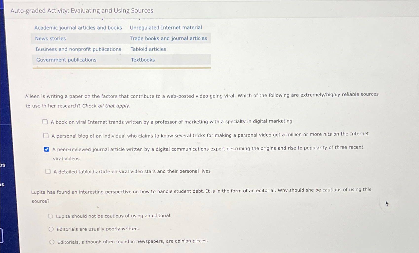 Solved Auto-graded Activity: Evaluating and Using | Chegg.com