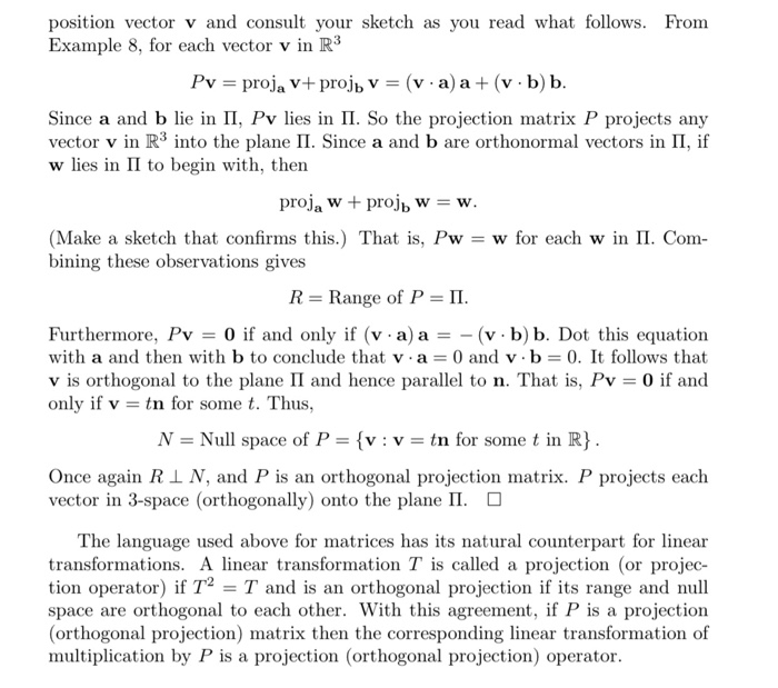 Solved 14. Show that the matrix P = Pa + P in Example 9 is a | Chegg.com