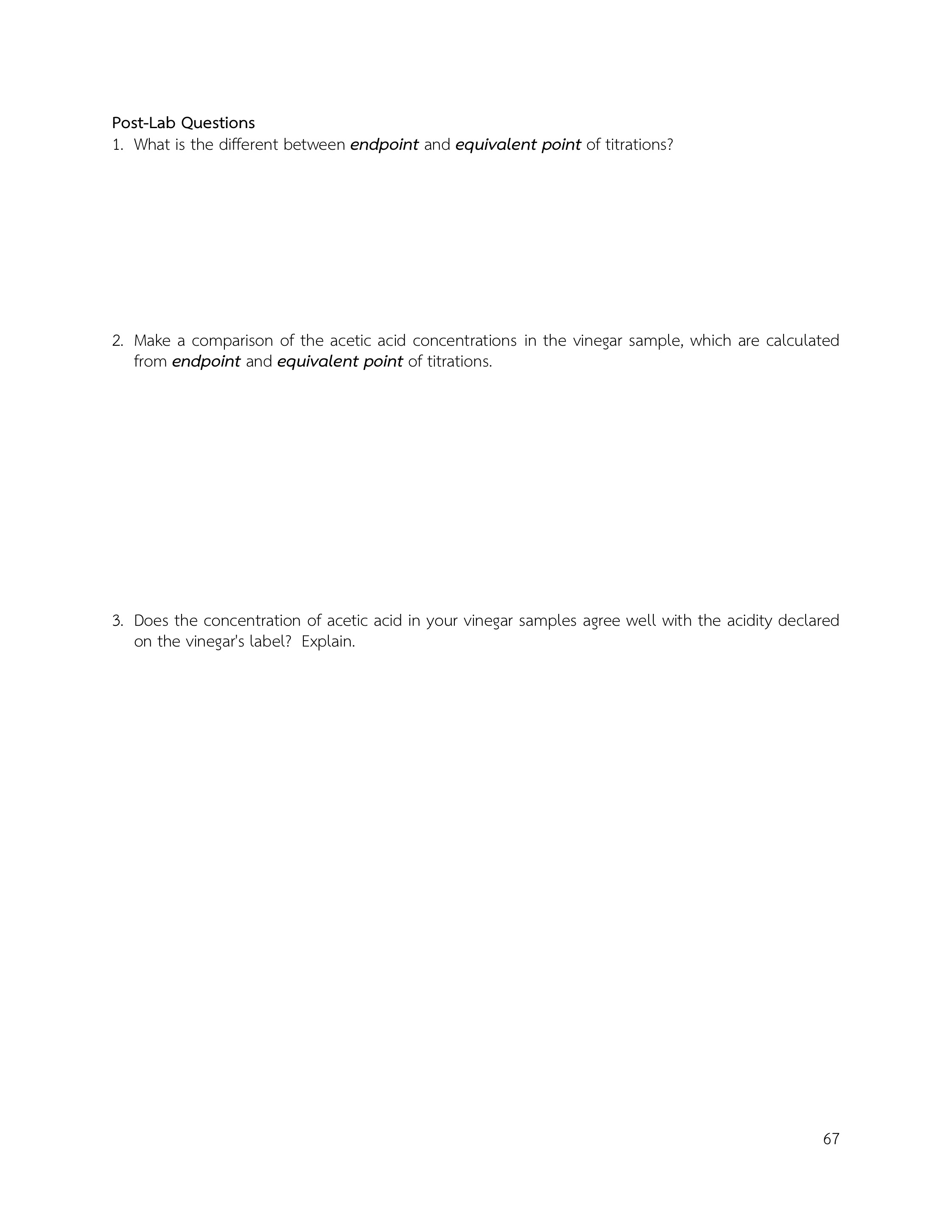 Solved Post-Lab Questions1.What is the different between | Chegg.com