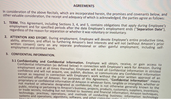 (6) Exercise #4--Let's Review A Contract! --Review | Chegg.com