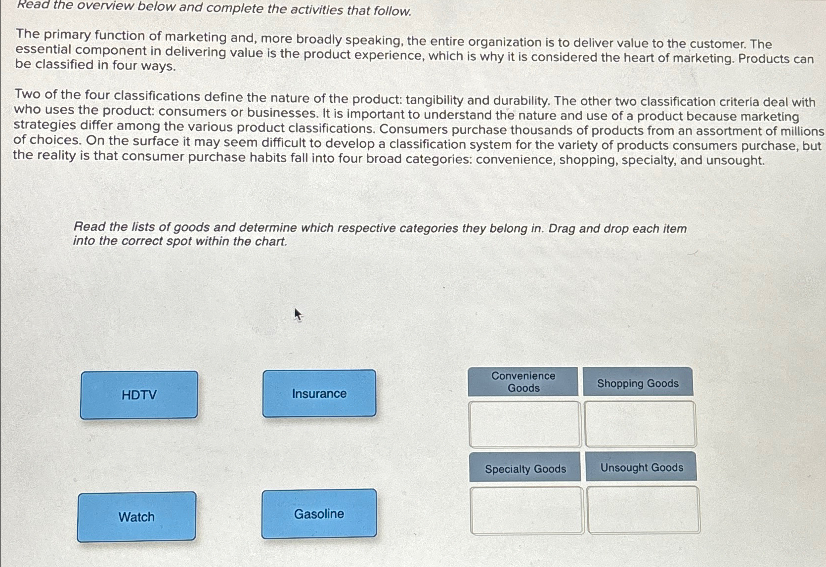 Solved Read the overview below and complete the activities | Chegg.com
