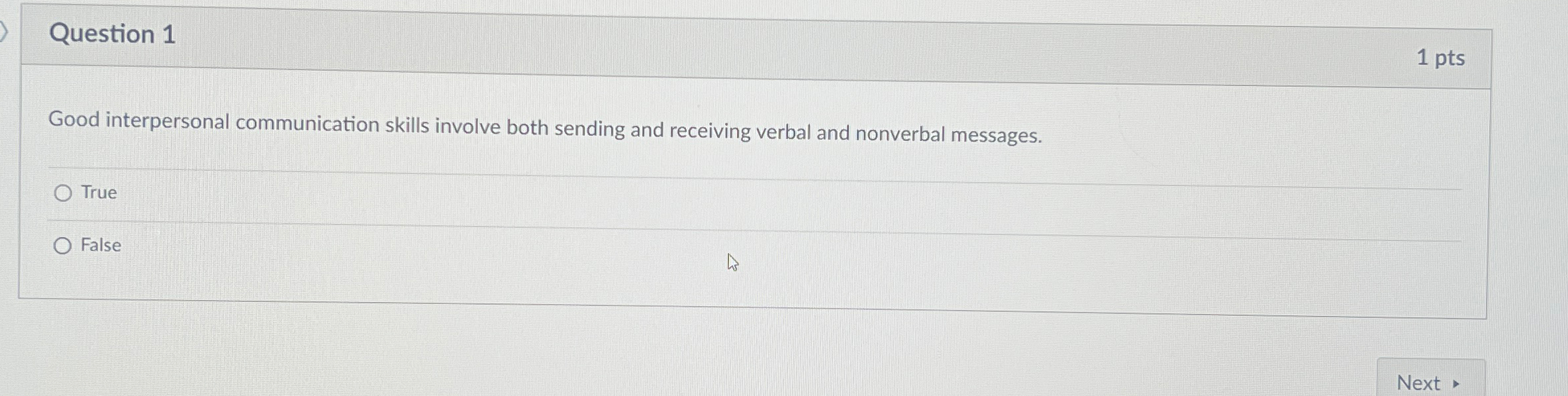Solved Question 11ptsGood interpersonal communication skills | Chegg.com