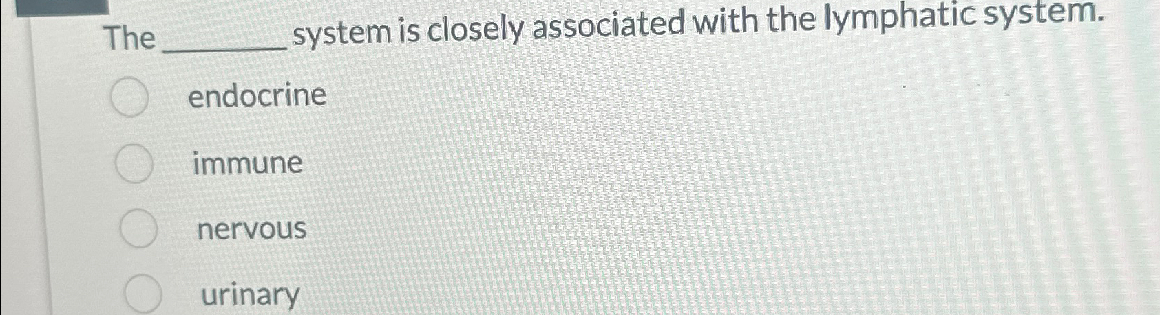 Solved The ___ ﻿system is closely associated with the | Chegg.com