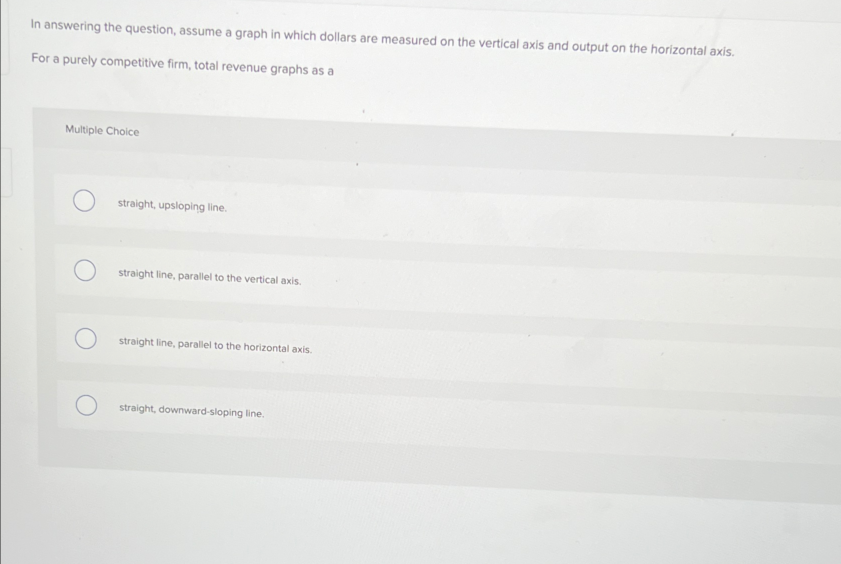 Solved In answering the question, assume a graph in which | Chegg.com