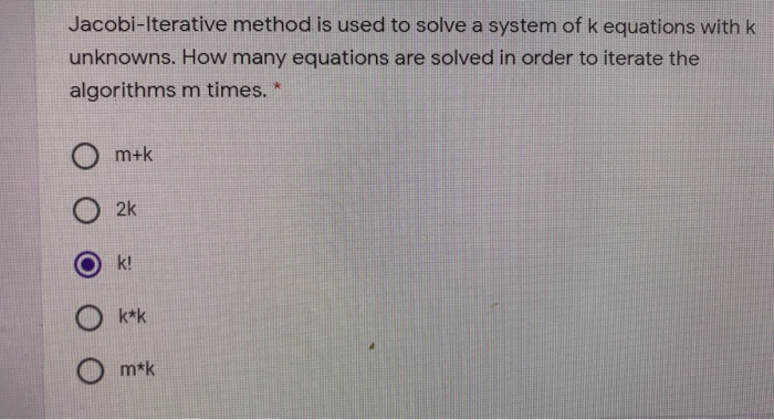 Solved Jacobi-Iterative method is used to solve a system of | Chegg.com