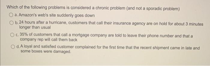 Solved Which of the following problems is considered a | Chegg.com