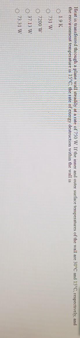 Solved Heat is transferred through a plane wall steadily at | Chegg.com