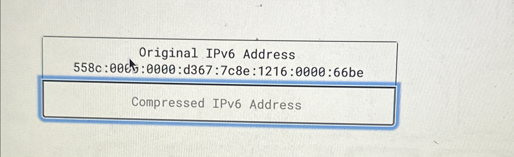 Solved Original IPv6 | Chegg.com