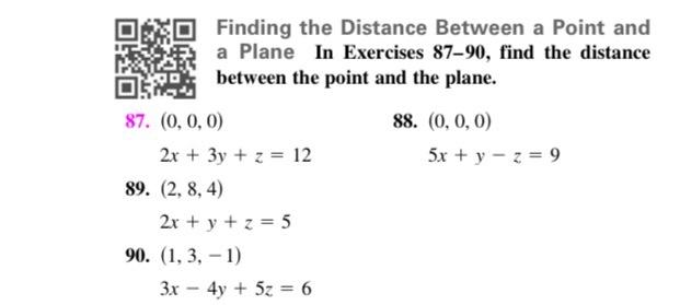 Solved Finding the Distance Between a Point and a Plane In | Chegg.com Solved Finding the Distance Between a Point and a Plane In | Chegg.com