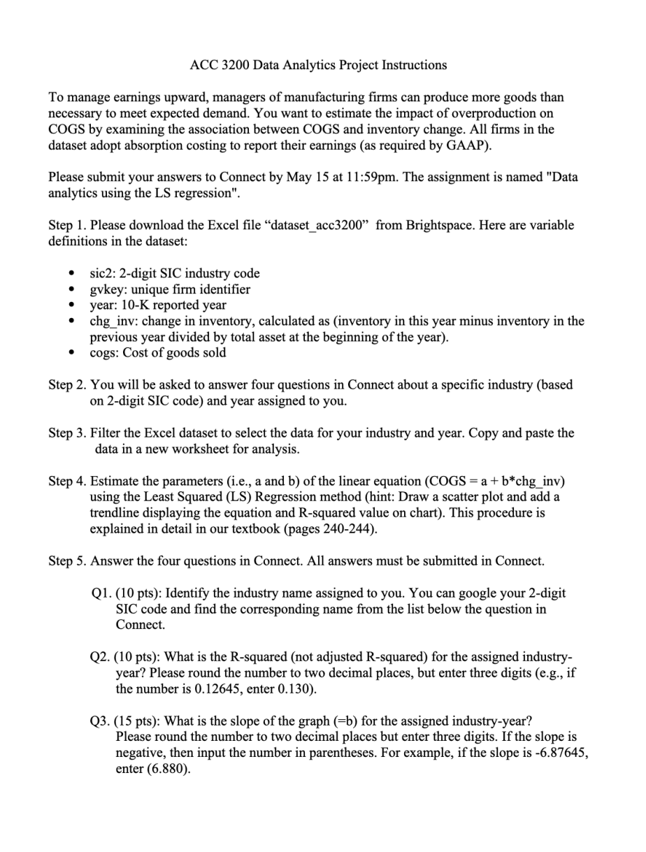 Solved Data Analytics Project Instructions To manage | Chegg.com