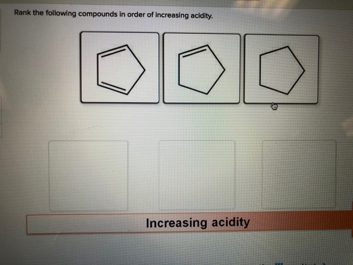 Solved Rank the following compounds in order of increasing | Chegg.com