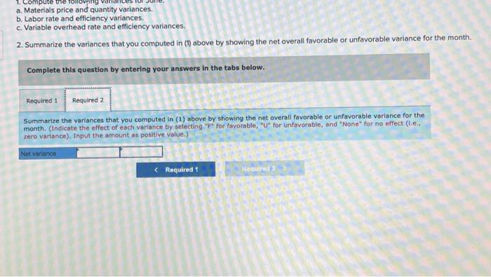 Solved Problem 9-18 (Algo) Comprehensive Variance Analysis | Chegg.com