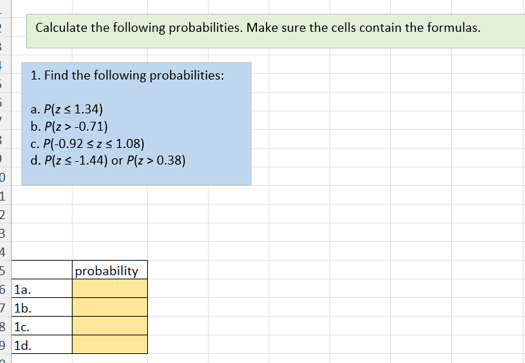 Solved Show how to solve in excel | Chegg.com