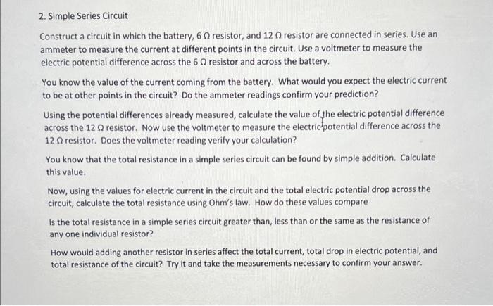 Solved Mixed circut Create the mixed circuit in the | Chegg.com