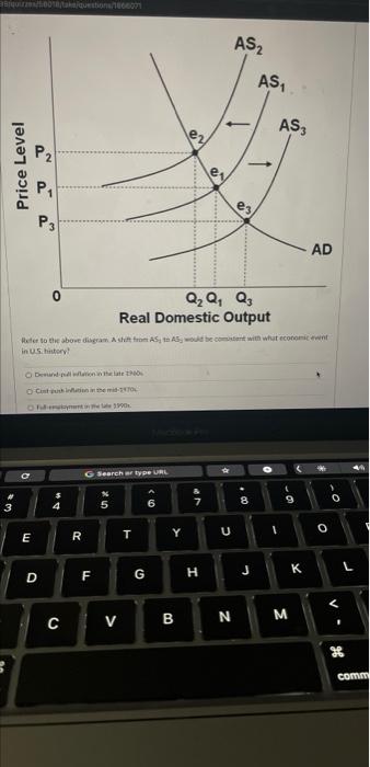 Solved 201607 AS2 AS, AS3 M P2 Price Level en es P3 AD Q2Q, | Chegg.com