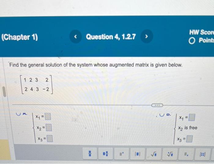 Solved Find the general solution of the system whose | Chegg.com