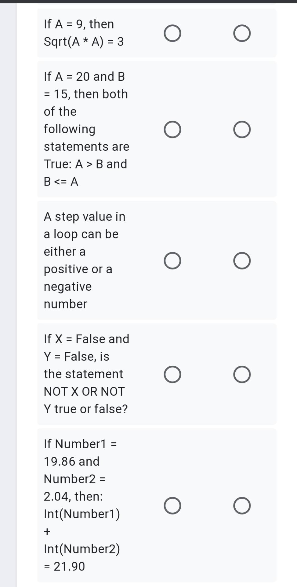 Solved True/False: * T F A single- alternative selection | Chegg.com