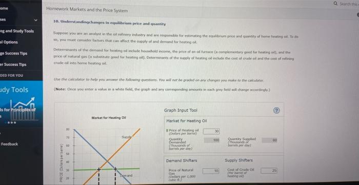 Solved 10. Understandingchanges in equiliterian price and | Chegg.com