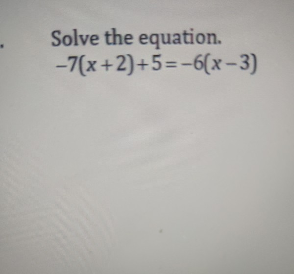 Solved 1. a) Solve the equations. -3x +7=16 2 b) x=- r= -8 3 | Chegg.com