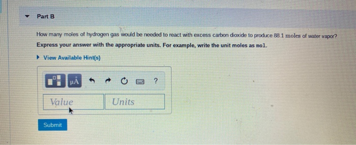 Solved Part A How many moles of methane are produced when | Chegg.com