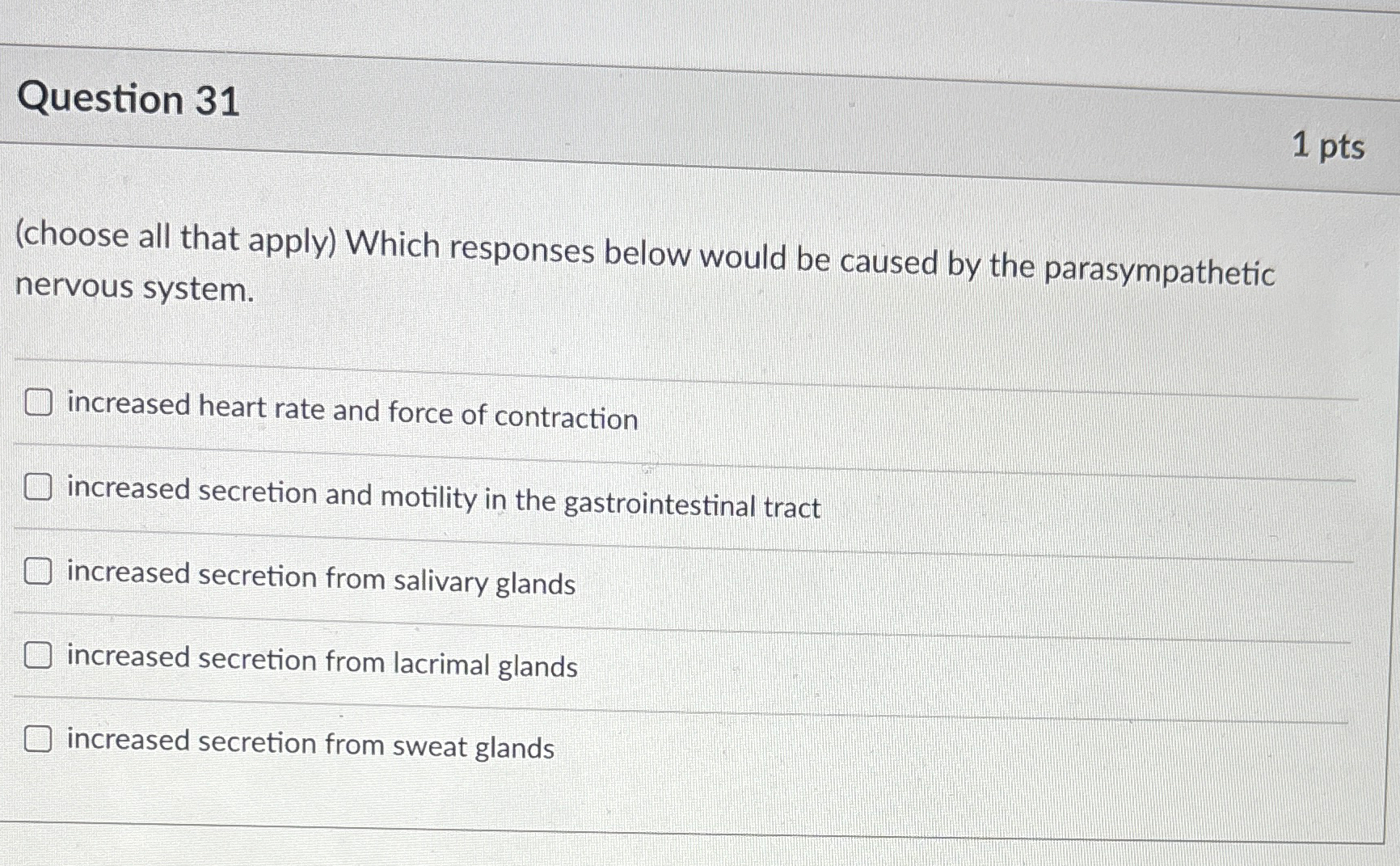 Solved Question 311 ﻿pts(choose all that apply) ﻿Which | Chegg.com