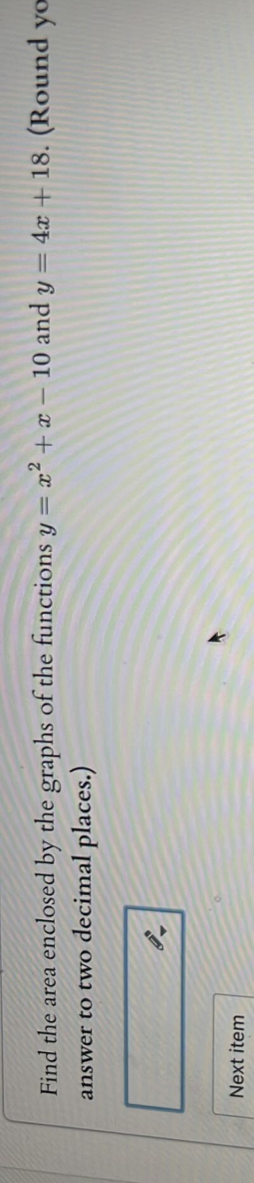 Solved Find the area enclosed by the graphs of the functions | Chegg.com