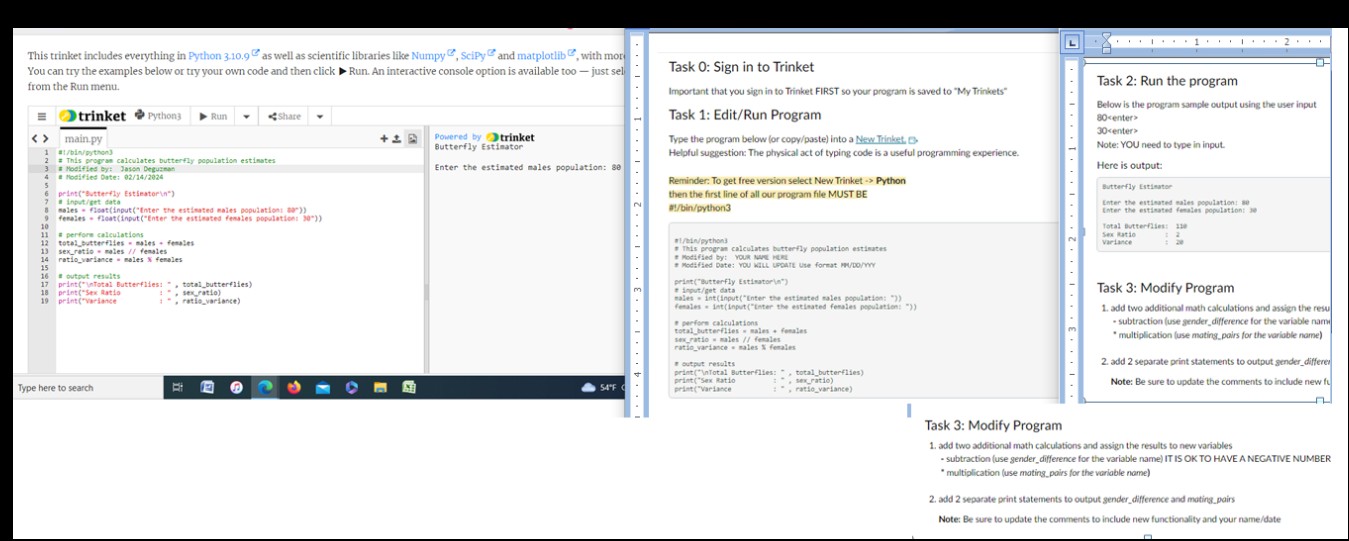 Solved HiI’m doing the trinket assignment about | Chegg.com